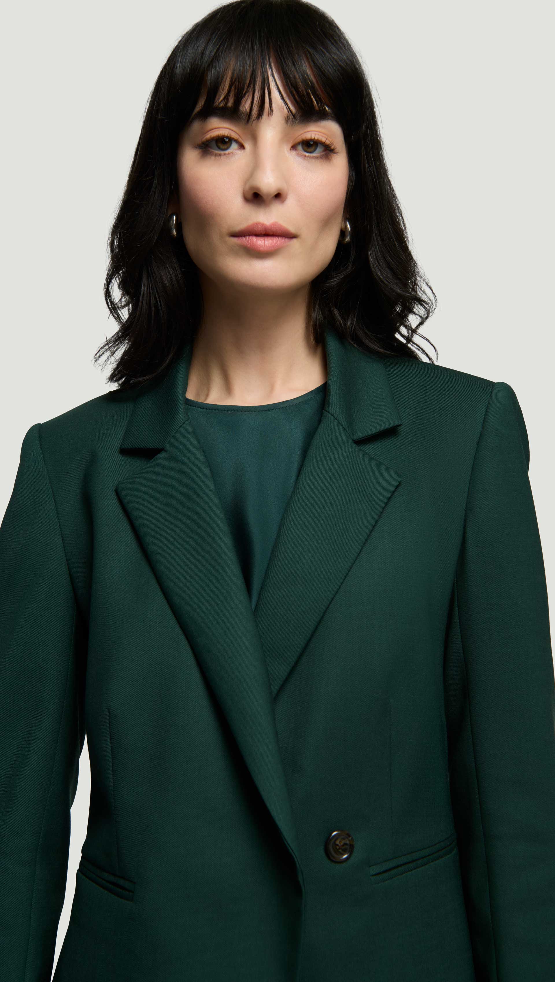 Asymmetrical Blazer in Seasonless Wool | Women's Blazers | Argent