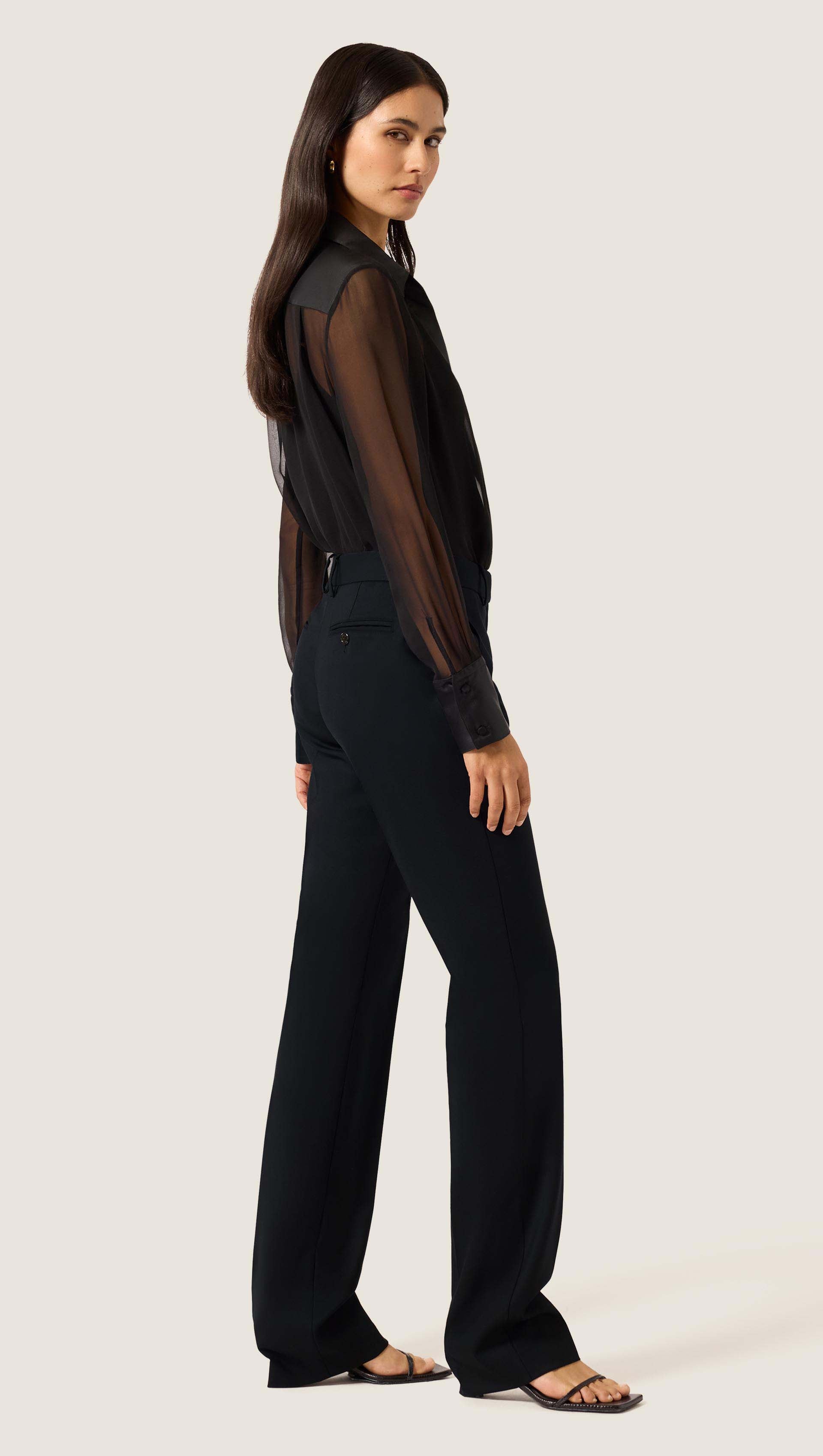 Low Rise Straight Leg Trouser | Women's Pants | Argent