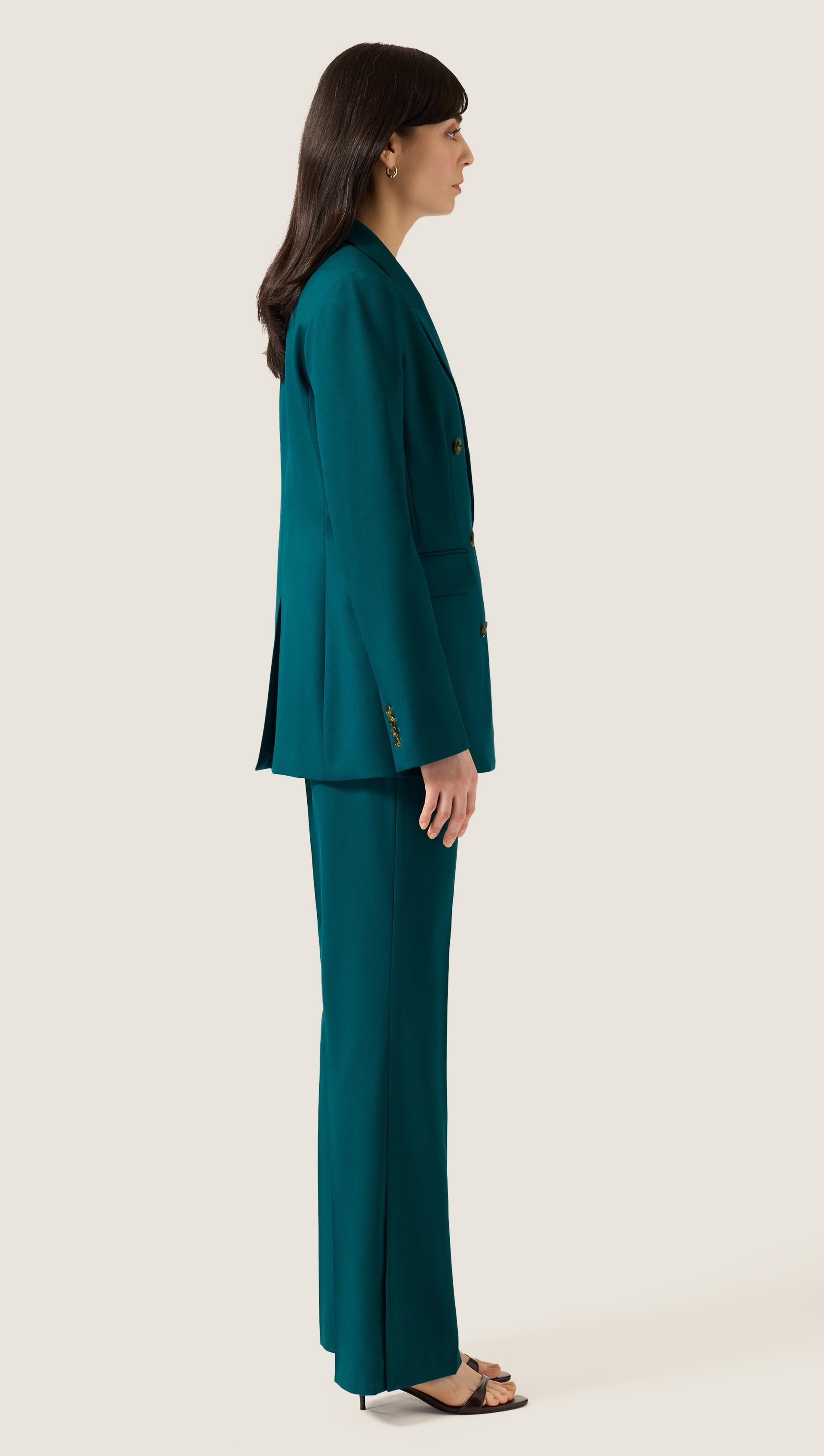 Double-Breasted Blazer in Seasonless Wool | Women's Blazers | Argent