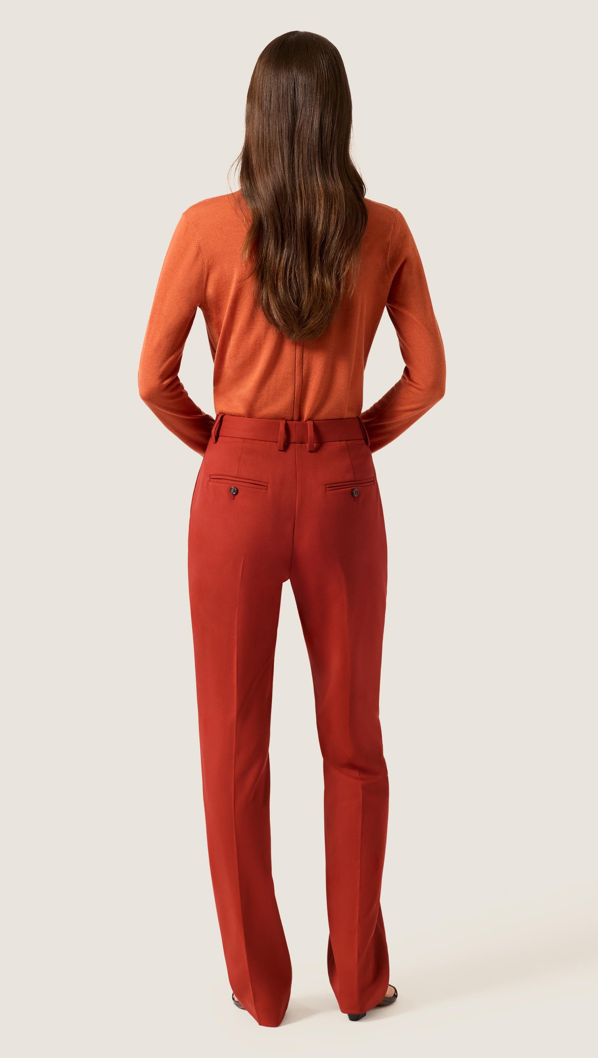 Straight Leg Trouser in Seasonless Wool | Women's Pants | Argent