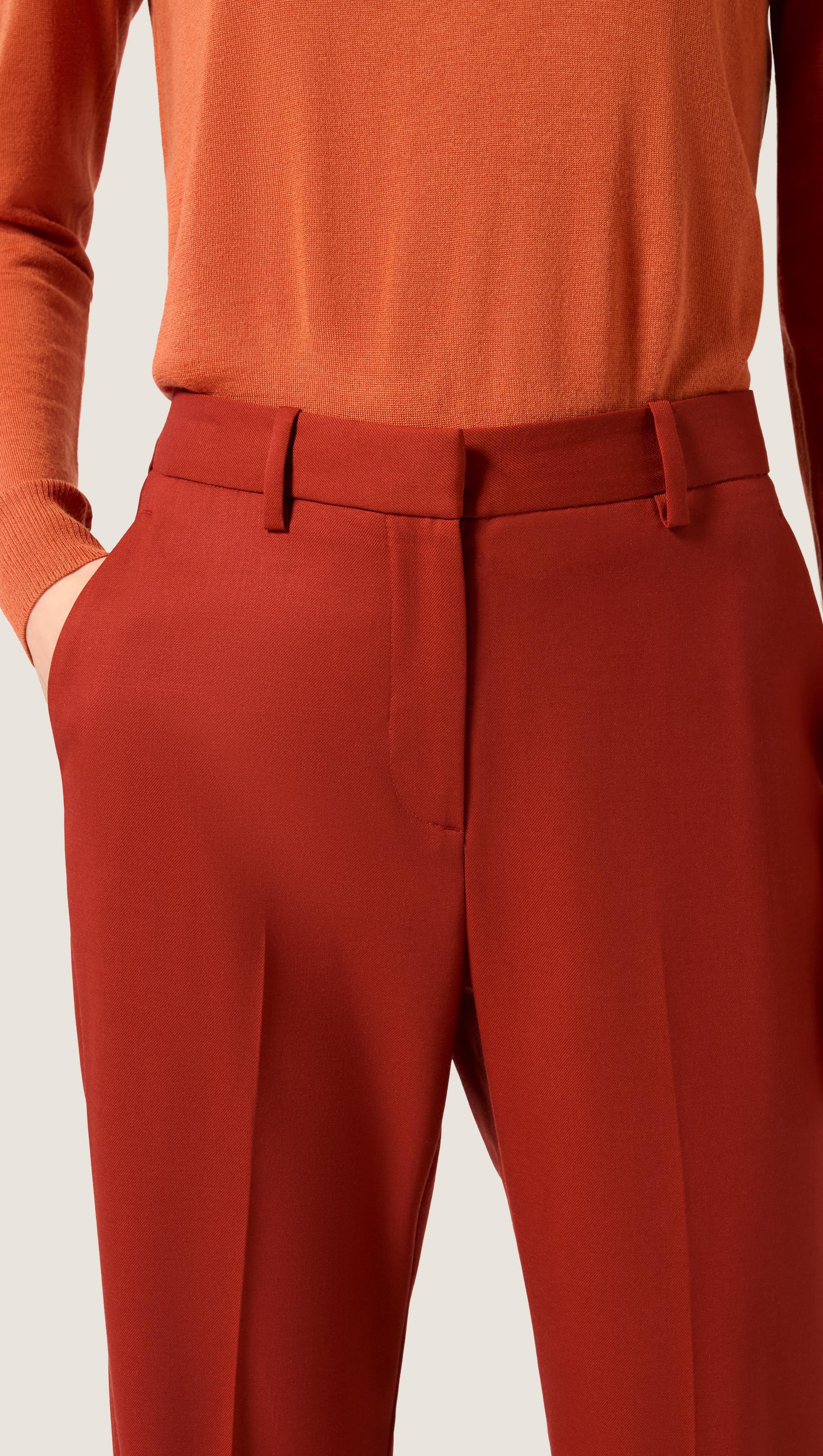 Straight Leg Trouser in Seasonless Wool | Women's Pants | Argent