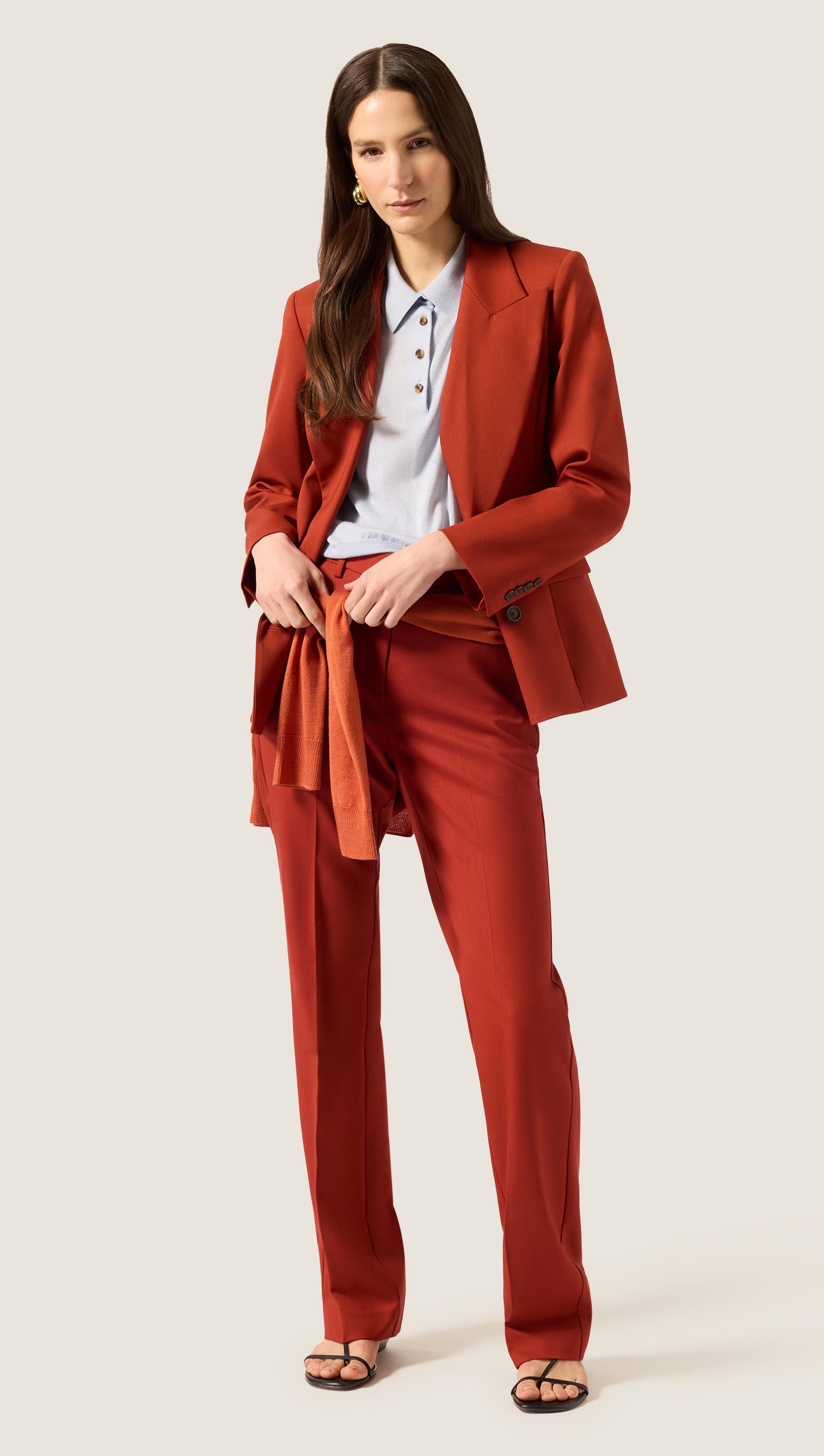 Straight Leg Trouser in Seasonless Wool | Women's Pants | Argent